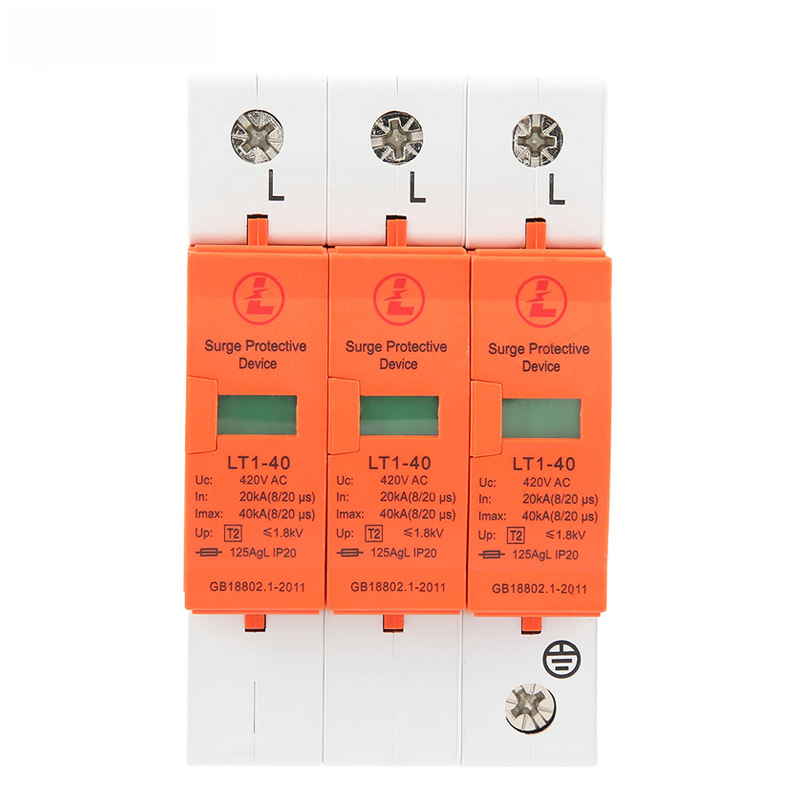 Surge protector lightning protection 4p surge protector 20/40ka ...