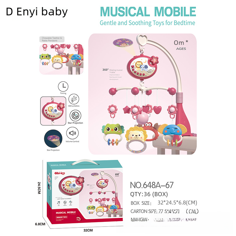 Cross-border hot-selling baby projection multifunctional music rotating ...